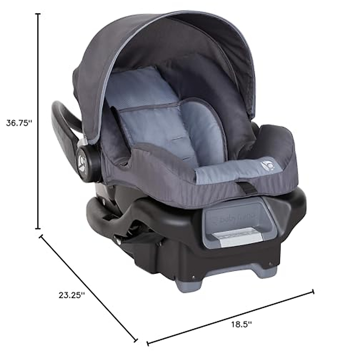 Baby Trend Expedition Race Tec Jogger Travel System, Ultra Grey