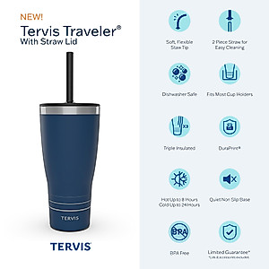 Tervis Traveler Nurse Life - Coffee, Scrubs, and Rubber Gloves Triple Walled Insulated Tumbler Travel Cup Keeps Drinks Cold & Hot, 30oz with Straw Lid, Stainless Steel