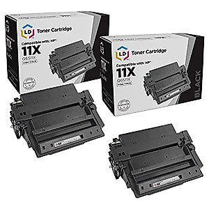 LD Products Compatible Toner Cartridge Replacement for HP 11X Q6511X High Yield (Black, 2-Pack)