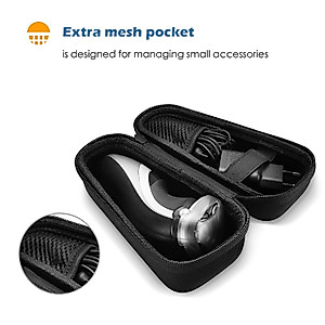 ProCase Carrying Case for Norelco Electric Shaver, Travel Carry Protective Bag for Norelco Men's Trimmer and Shaver 4500 3100 6400 9700 1150x 8900 1100, Father’s Day Choice -Black
