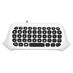 Pomya Game Controller Keyboard, for Xbox Series X Series S One One S Console, 2.4Ghz Gaming Chat Board, with 3.5mm Audio and Headset Jack(White) [Video Game]