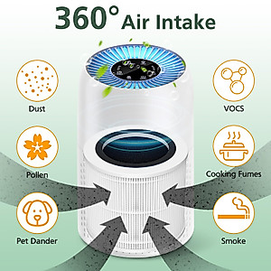 AP100-A/B Replacement Filter Compatible with AromaRoom AP100-A / AP100-B Pet Air Purifi-ers, 3-IN-1 H13 True HEPA and Activated Carbon Filter, Perfect Fit and Long Life for AP100-A/B, 2 Pack, White