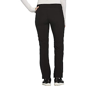 Cherokee Infinity Drawstring Scrub Pants for Women, Stretch Performance Fabric CK100A, M, Black