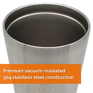 6PINT 6-in-1 Beverage Cooler | 20 oz. Imperial Pint Tumbler | Cooler for 12 to 24 oz. Plastic Cups | Cooler for 12 oz. Cans, Slim Cans, Bottles | Vacuum Insulated Stainless Steel (Navy Blue)