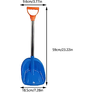 Kids Snow Shovel, Beach Diggers Sand Scoop Snow Shovels for Kid Age 3 to 12, Plastic Beach Shovel Winter Snow Shovel with Handle for Digging Sand and Beach Fun Gift (Pink)