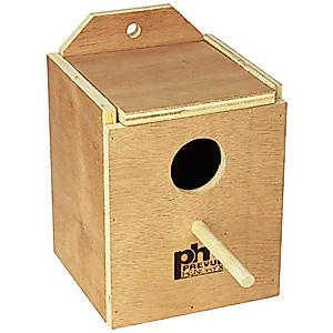 Prevue Pet Products BPV1101 Wood Inside Mount Nest Box for Birds, Finch
