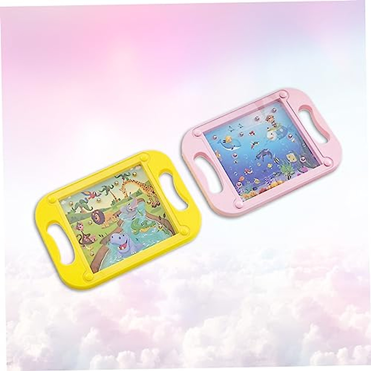 SAFIGLE 2pcs Kids Puzzles Kidcraft Playset Magnetic Chess Board Concentration Beads Balance Training Beads Maze Puzzles Toy Checkerboard Game Set Palm Pupils Magnetic Puzzle Maze Ball Toy