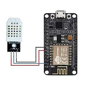 DaFuRui 2Pack DHT22/AM2302 Digital Temperature and Humidity Sensor Module Temp Humidity Monitor with Cable Compatible for Arduino