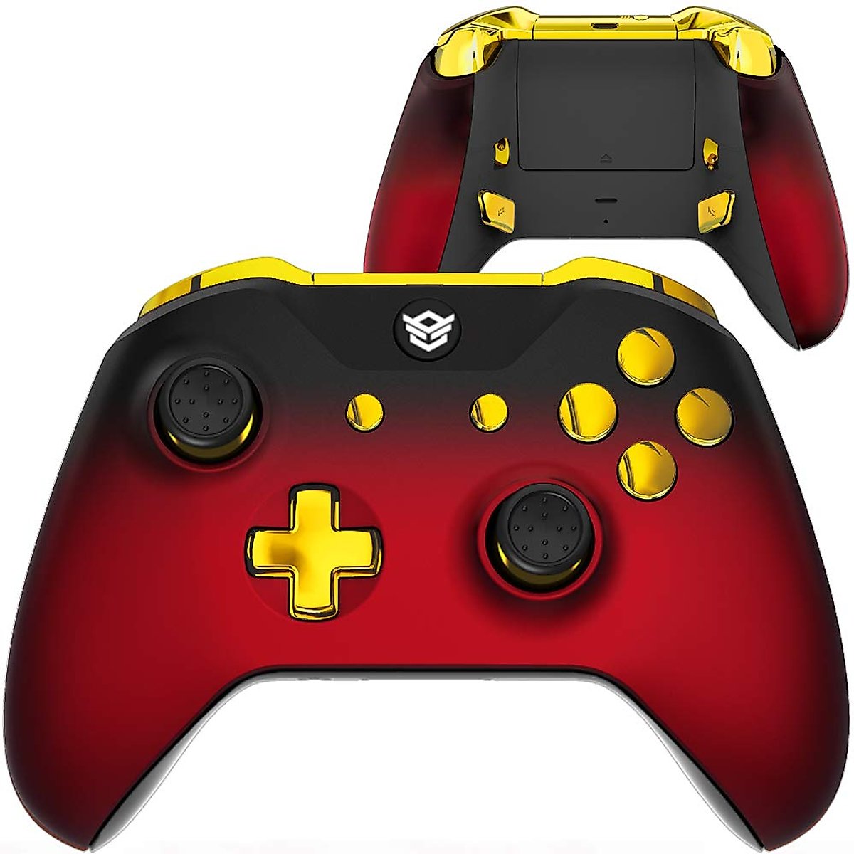 HexGaming HEX Esports Blade Elite Controller 2 Paddles & Interchangeable Thumbsticks & Triggers Stop Compatible with Xbox Series X/S Customized Game Controller PC Wireless FPS Gamepad - Shadow Red