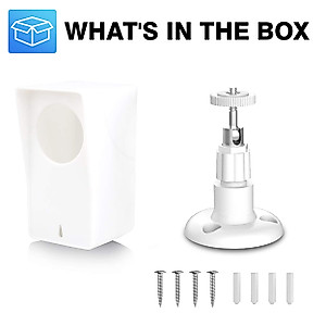 EastKing for Wyze Cam Pan Wall Mount Bracket with Silicone Case,Weather Proof 360 Degree Adjustable for Outdoor and Indoor Anti-Sun Glare and UV Protection Very Easy to Install