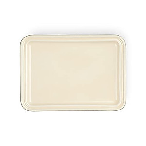 Le Creuset Stoneware Butter Dish, 6.75" x 5" x 3.5", Oyster Gray