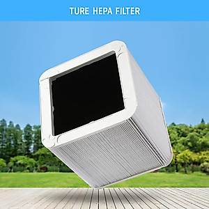 Gazeer 1 Pack 211+ Replacement Filter for Blueair Blue Pure 211+, Foldable Particle and Activated Carbon Filter