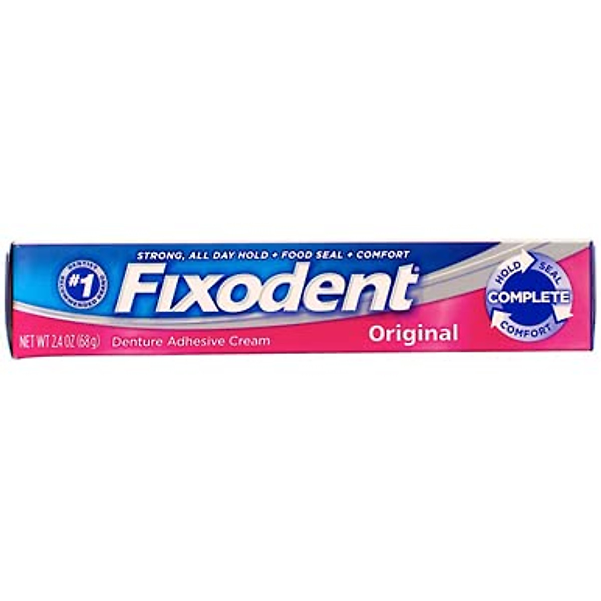 Fixodent Cream Size 2.4z Fixodent Denture Adhesive Cream Original 2.4 Ounce (Pack of 6)