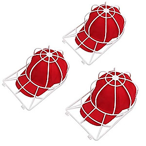 Hat Washer for Baseball Caps,3 Pack Cap Washer for Washing Machine,Dishwasher Hat Rack,Ball Cap Washer Holder Cage,Hat Cleaner Frame for Laundry Machine,Curved/Flat Bill Hat Cleaning Shaper Protector