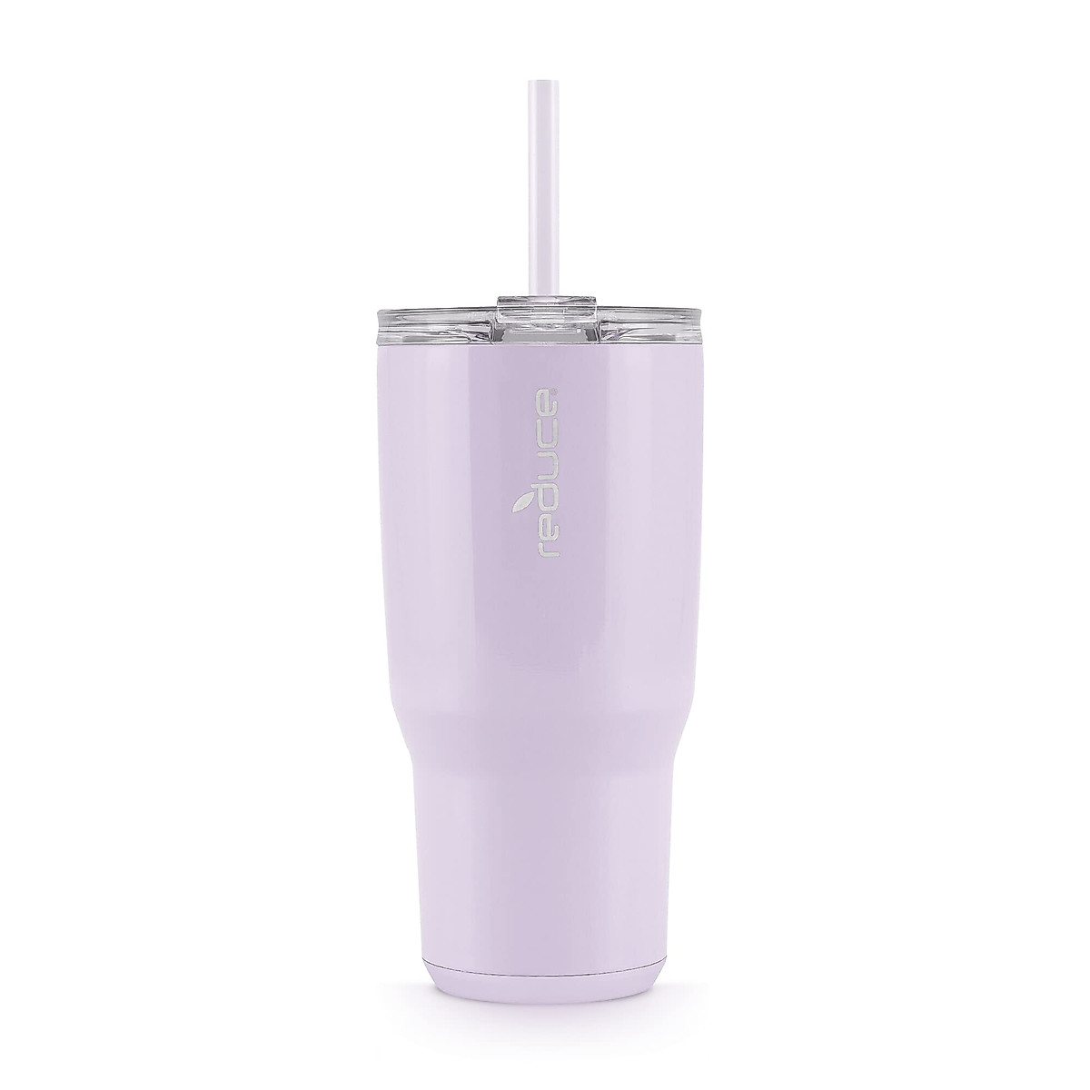 REDUCE Cold1 34 oz Tumbler with Lid and Straw - Vacuum Insulated Stainless Steel Water Bottle for Home, Office or Car; Reusable Cup with Leakproof Flip Lid, Keeps Drinks Ice Cold All Day - Gloss Lilac