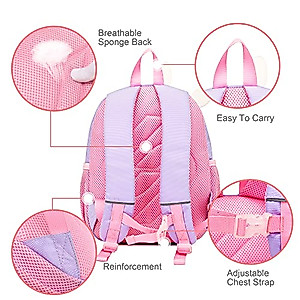 Reqinqin Cute Waterproof Toddler Backpack Girls for Boys 3D Animal Cartoon Rabbit Girls kids Bag for Baby Suitable for 1-5 Years Kids Backpack for Girls Travel（Little White Rabbit）