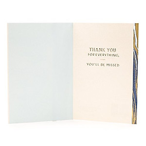 Hallmark Coworker Greeting Card (Thank You For Everything) - 499RZB1008, 5 inches wide and 7.2 inches long