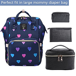 TRENDPLAY Diaper Bag Organizer - Classify Bag for Baby and Mom, Ideal As Travel Weekender Bag, Labor, Cosmetic Bag, Toiletry Bag, Sports Pounch£¬ 3 Pieces Defferent Bags