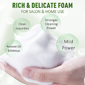 EMEDA Lash Shampoo for Lash Extensions 100ml Tea Tree Eyelash Extension Cleanser with Rinse Bottle Brush,Oil Free Lash Shampoo Kit (3.38 Fl.Oz.)