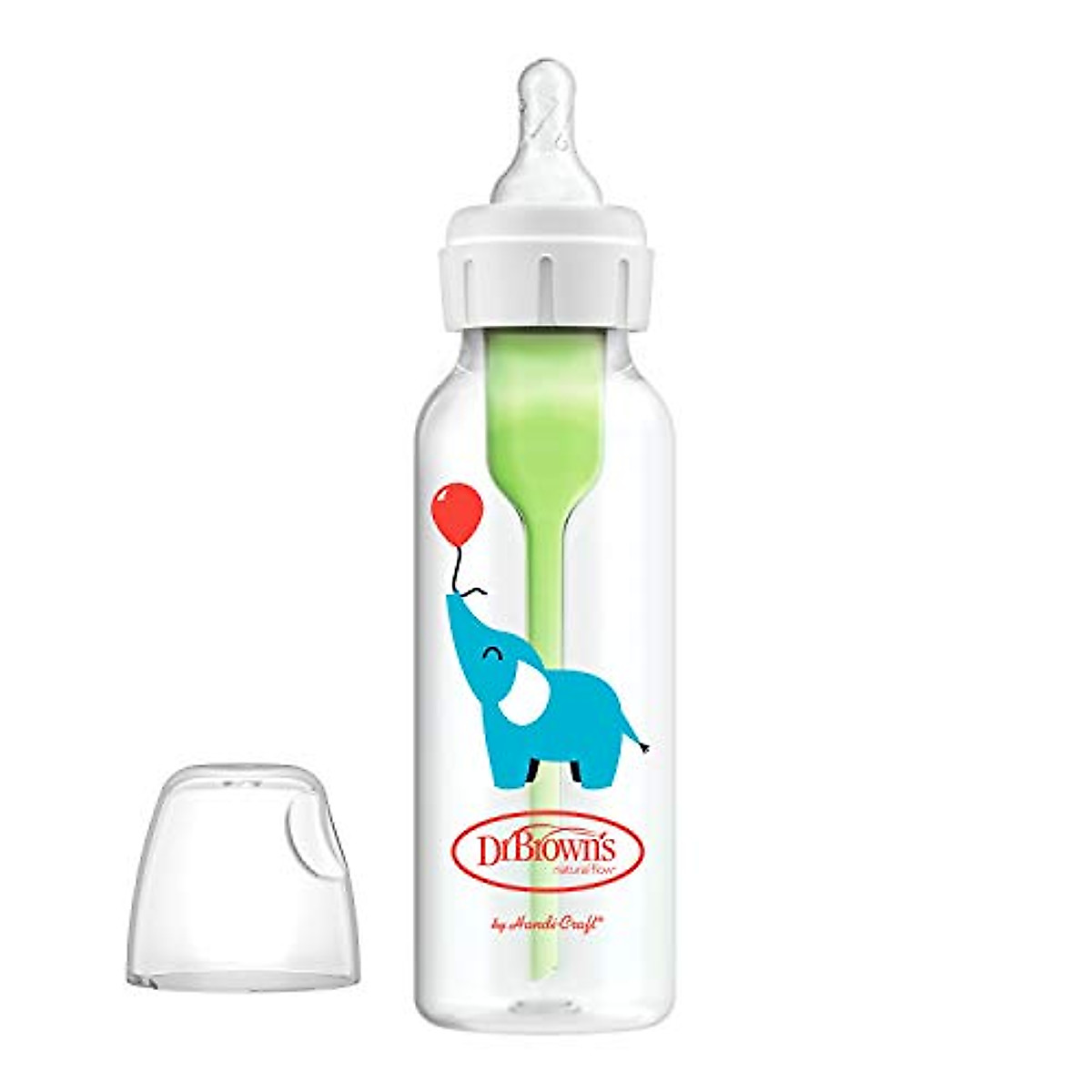 Dr. Brown’s Natural Flow® Anti-Colic Options+™ Narrow Baby Bottles 8 oz/250 mL, with Level 1 Slow Flow Nipple, 6 Pack, 0m+ Balloon Animals Gift Set