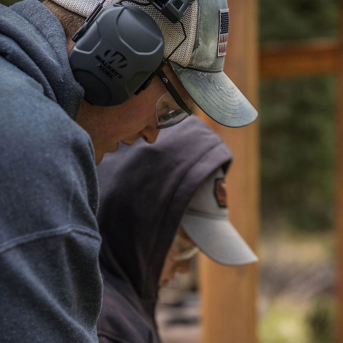 Walker's XCEL 500BT Electronic Active Shooting Hearing Protection & Enhancement Earmuffs w/ 4 Listening Modes & Bluetooth Connectivity, Gray (2 Pack)