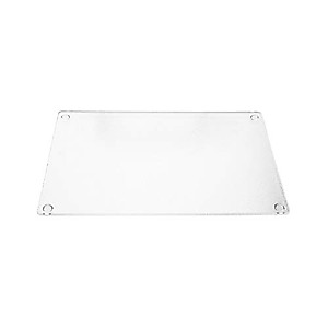 Thirteen Chefs Acrylic Cutting Board, 12x8 Inch with Rubber Feet, Clear - Dishwasher Safe and BPA Free