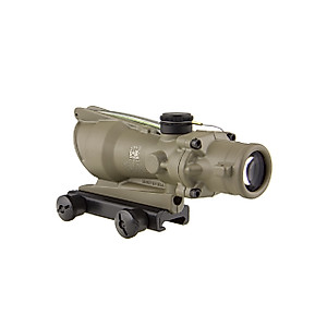 Trijicon ACOG TA31-D-100313 4x 32 Dual Illuminated Green Chevron .223 BAC Reticle Scope, Dark Earth
