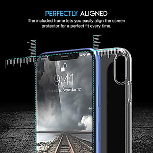Purity Screen Protector for Apple iPhone 11 and iPhone XR - 3 Pack (w/Installation Frame) Tempered Glass Screen Protector Compatible iPhone 11 / iPhone XR (3 Pack) [Anti-Scratch] [Fit with Most Cases]