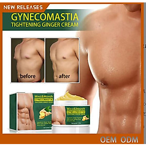 zengxiaoyun 2Pcs Gynecomastia Tightening Ginger Cream