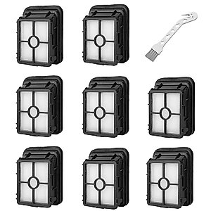 Bvhonwe 8 Pack 1866 Replacement Filters Compatible with Bissell Crosswave 1785 2306 2551 & 2554 CrossWave Cordless Max All in One Wet-Dry Vacuum Cleaner, Compare to Part # 1608684