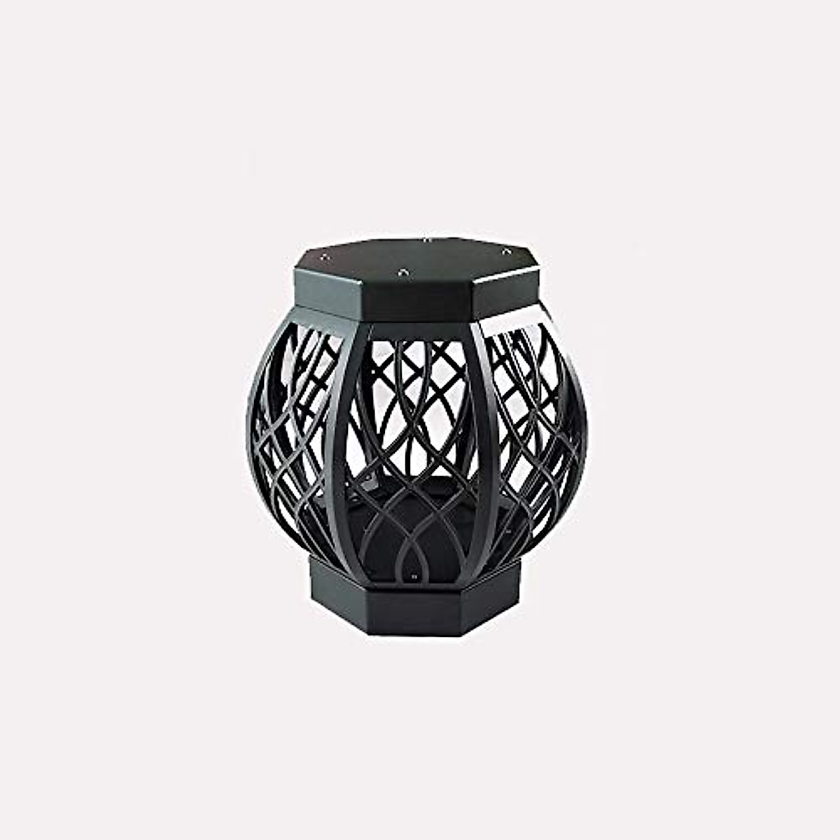 ZZYJYALG Led Black Vintage Hollow Aluminum Waterproof Post Lights European Retro Industrial Outdoor Post Lights Lawn Door Garden Park Home Lighting Pillar Lamps