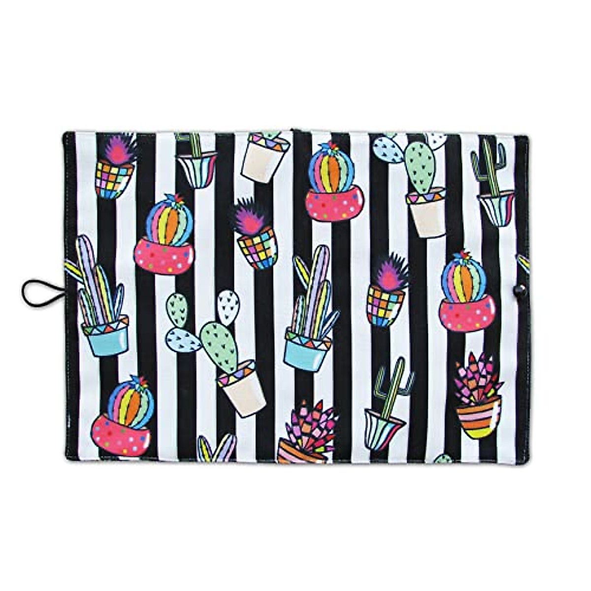 Book Sleeve Cover , Cute Cacti Pattern - Fabric Novel for Adult Books Cover for Paperback , Washable Book Protector , Padded Case for Novel 5.5 x 8.2 x 1.6