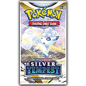 8 Packs Pokemon TCG: Sword & Shield Silver Tempest Booster Pack - 10 Cards