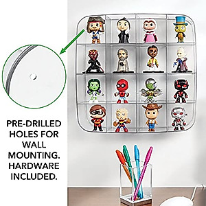 mDesign Plastic Closet Accessory Drawer Organizer for Dresser, Closet, Bedroom, Bathroom, Entryway, Office - Store Belts, Ties, Socks, Watches - 16 Sections- 2 Pack - Clear