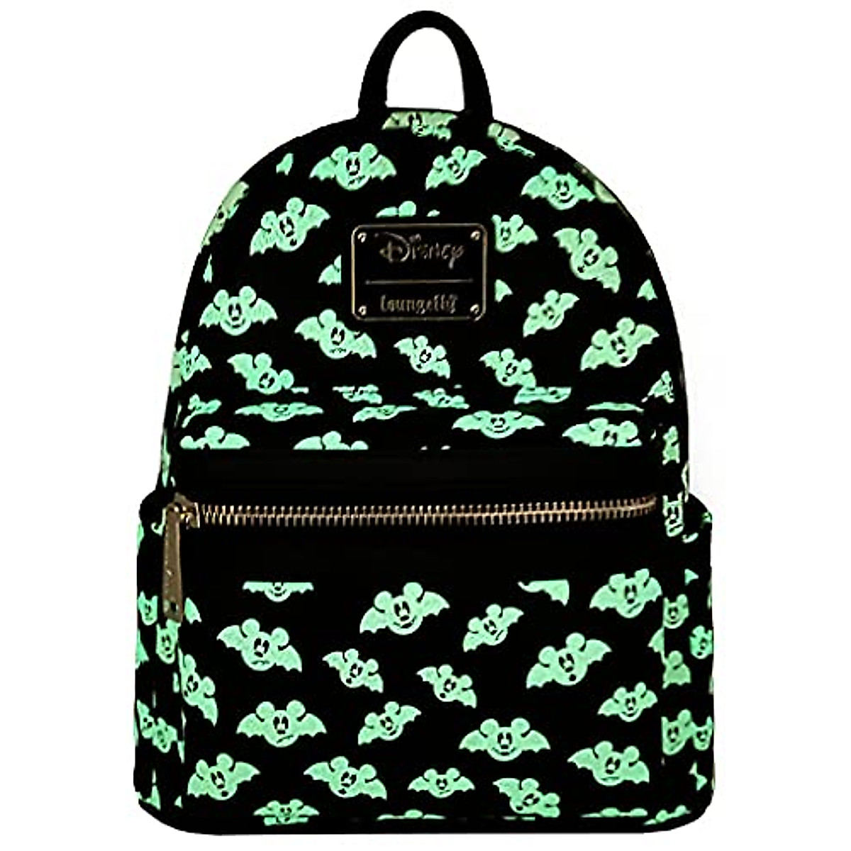 LOUNGEFLY X LASR Exclusive Disney Totally Batty Mickey Bat AOP Mini Backpack