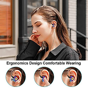 JAKPAK Wired Earbuds with Mic in-Ear Headphones Sports Earphones 3.5mm Earbuds, Wired Headphones Noise Canceling Deep Bass Stereo Sound Earbuds for iPhone 6/6S Samsung A13 A03s S10 S9, Moto G Stylus