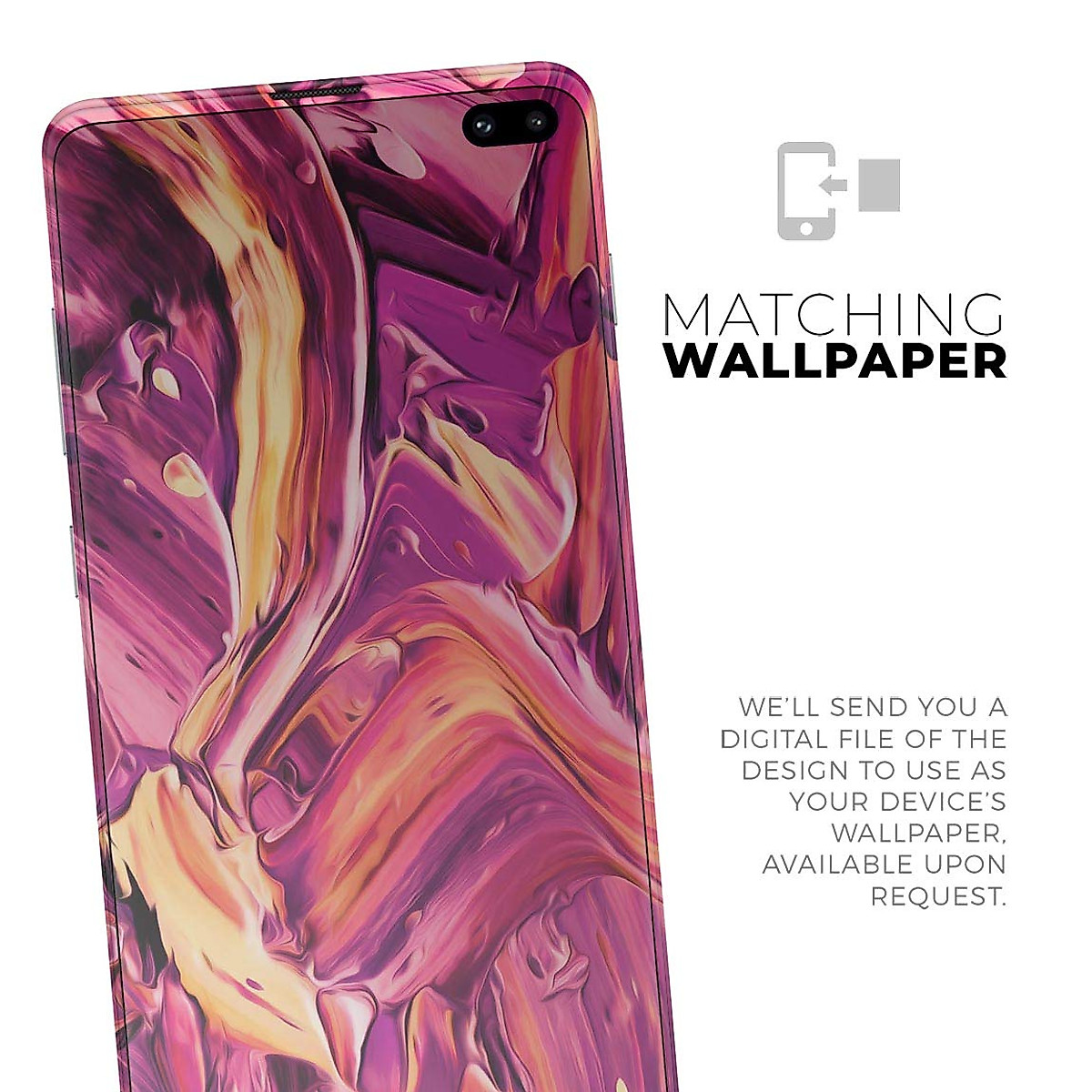 DesignSkinz Blurred Abstract Flow V15 Protective Vinyl Decal Wrap Skin Cover Compatible with The Samsung Galaxy S20 (Screen Trim & Back Glass Skin)