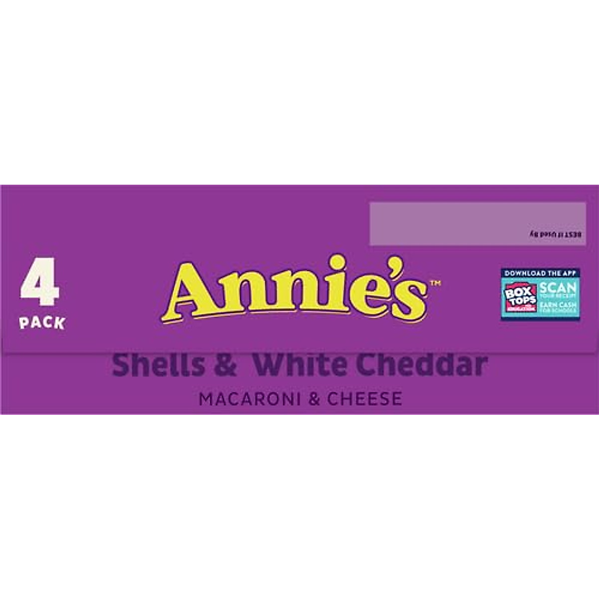 Annie’s White Cheddar Shells Macaroni & Cheese Dinner with Organic Pasta, 4 Ct, 6 OZ Boxes