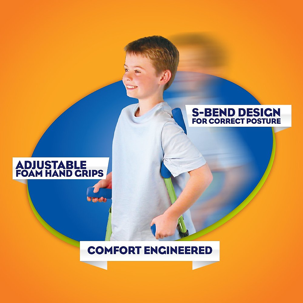 Geospace Original Walkaroo Xtreme Steel Balance Stilts with Height Adjustable Vert Lifters For Outdoor/Indoor Active Play & Exercise; For Adults & Kids up to 250 lbs (Green)