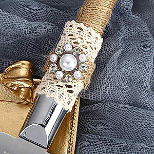 TANG SONG Set of 2 Rustic Wedding Cake Knife and Serving Set Wedding Cake Knife Serveing, Rustic Wedding Cake Knife Set for Parties Weddings Anniversaries