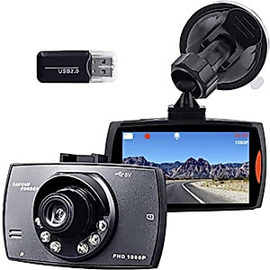 Dash Cam Front with Night Lights, 1080P Dash Camera for Cars, G-Sensor,Dashcam 170 Wide Angle 2.7" LCD Display, Dashcams for Cars, RecordingSuper Night Vision, Parking Monitor, WDR