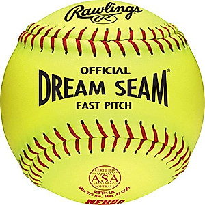 Rawlings | Official DREAM SEAM Fastpitch Softball | 11" ASA | WFP11A | 12 Count