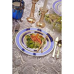 Lillian Collection Polished Gold Metallic Premium Plastic Knife - Pack of 24 - Perfect for Upscale Events & Parties