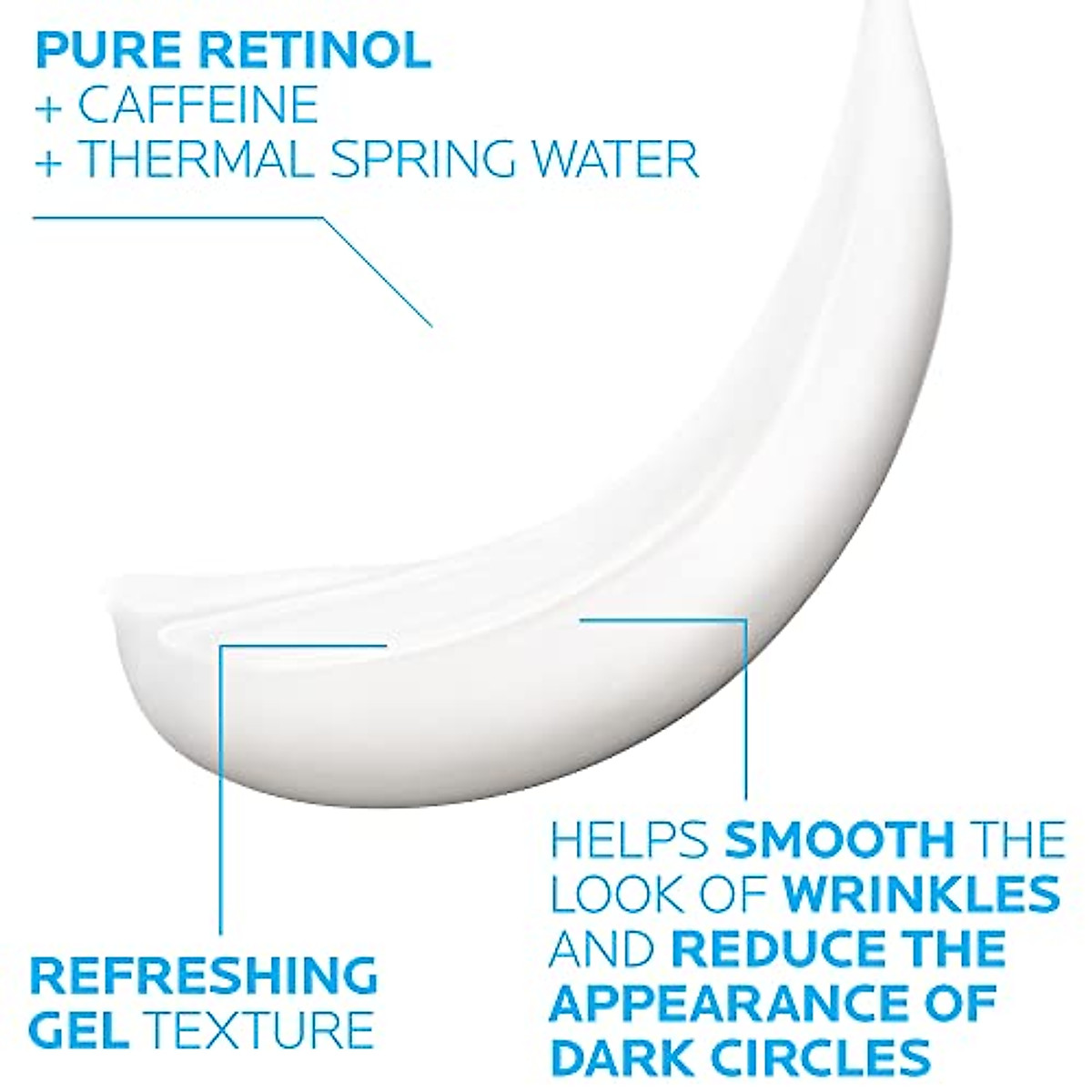 La Roche-Posay Redermic R Eyes Retinol Eye Cream, Anti-Aging Eye Cream to Reduce Wrinkles and Dark Circles With Pure Retinol and Caffeine, 0.5 Fl Oz (Pack of 1)