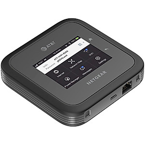 NETGEAR Nighthawk M6 Pro, 5G and 4G LTE Mobile Hotspot Router with 2.8 inch Touchscreen, Ethernet, Wi-Fi 6E, up to 32-Devices (AT&T Unlocked For Global, Verizon, T-Mobile) MR6500 (Black) (Renewed)