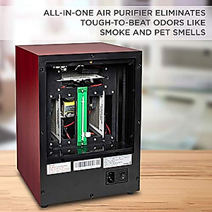 Ivation 5-in-1 HEPA Air Purifier & Ozone Generator W/Digital Display Timer and Remote, Ionizer & Deodorizer 3,700 Sq/Ft – HEPA, Carbon and Photocatalytic Filters, UV Light and Negative Ion Generator
