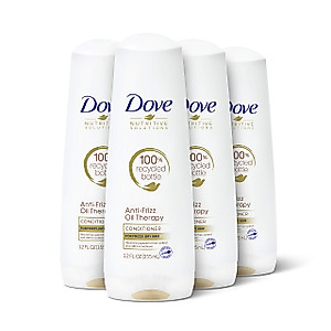 Dove Nutritive Solutions Dry Hair Conditioner for Frizzy Control Oil Therapy with Nutri-Oils Moisturizing Conditioner Formula Smooths Hair 12 oz, 4 Count