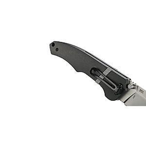CRKT Ripsnort II EDC Folding Pocket Knife: Everyday Carry, Heavy Cleaver Style Blade, Thumb Stud Open, Liner Lock, Nylon Handle with Stainless Inlay, Deep Carry Pocket Clip 7270