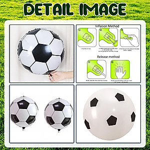112PCS Soccer Party Decorations, Soccer Theme Birthday Party Decorations Balloons Set Decoration Items for Soccer Games Celebration Party Supplies for Soccer Fans Best Gifts