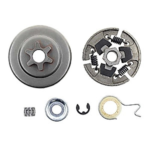 Carbhub Sprocket Clutch 3/8" for Stihl 017 018 021 023 025 MS170 MS180 MS210 MS230 MS250 Chainsaw with Washer E-Clip Kit Replace 1123 640 2003, 1123 640 2073